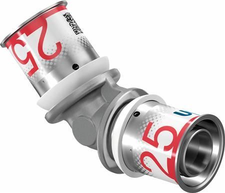 Uponor S-Press Plus Knie Perskoppeling 25mm 45º - Technim