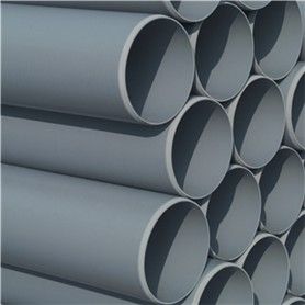 PVC Buis HWA 80MM Lengte 4 Meter Antraciet - Technim