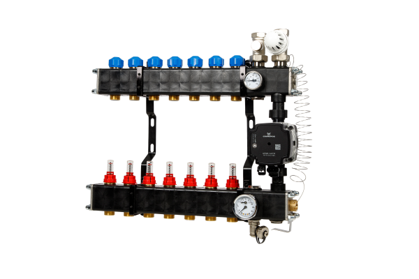 VTE Composiet 7 Groepen Verdeler + UPM3 Pomp - Technim