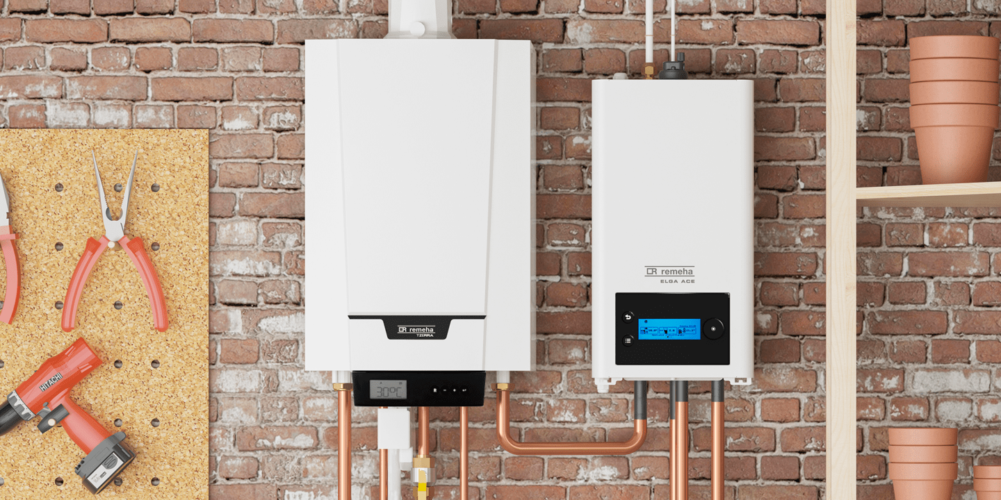 Remeha Elga Ace Split Hybride Warmtepomp 6kW - Pakket - Technim