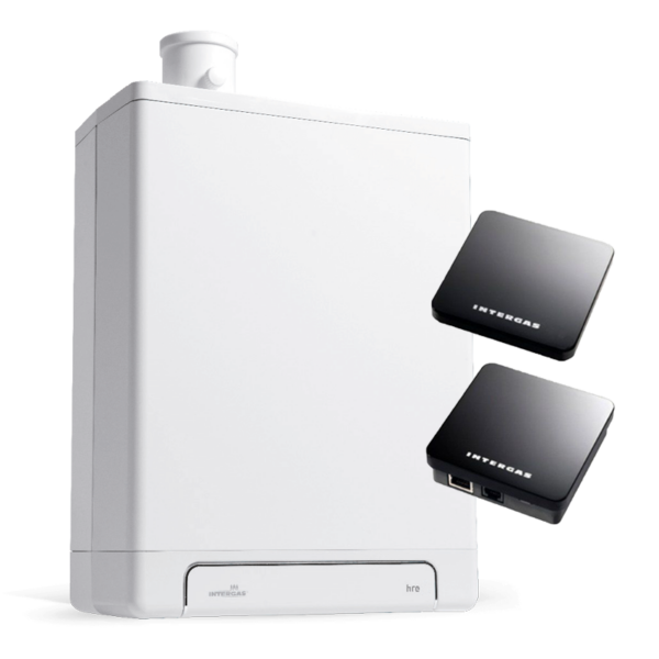 Intergas HRE 28/24 CW4 A-Label (80/80) + Touch Thermostaat Zwart en ...